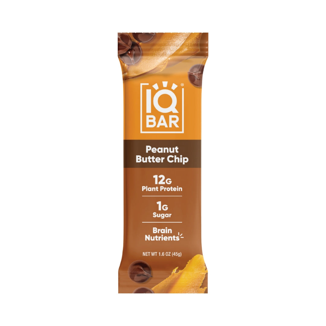 IQBAR® Peanut Butter Chip Plant Protein Bar Case – Healthy 961