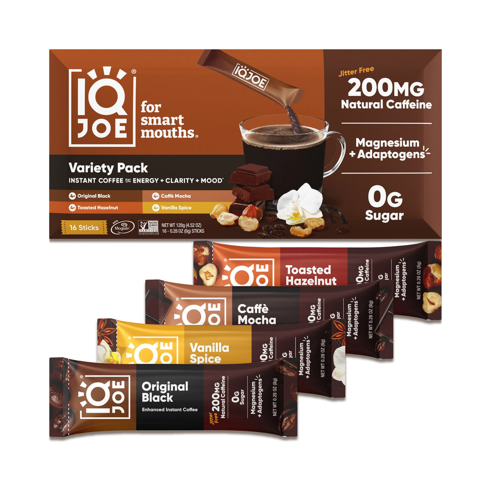 IQJOE® Variety Pack Instant Mushroom Coffee – Healthy 961