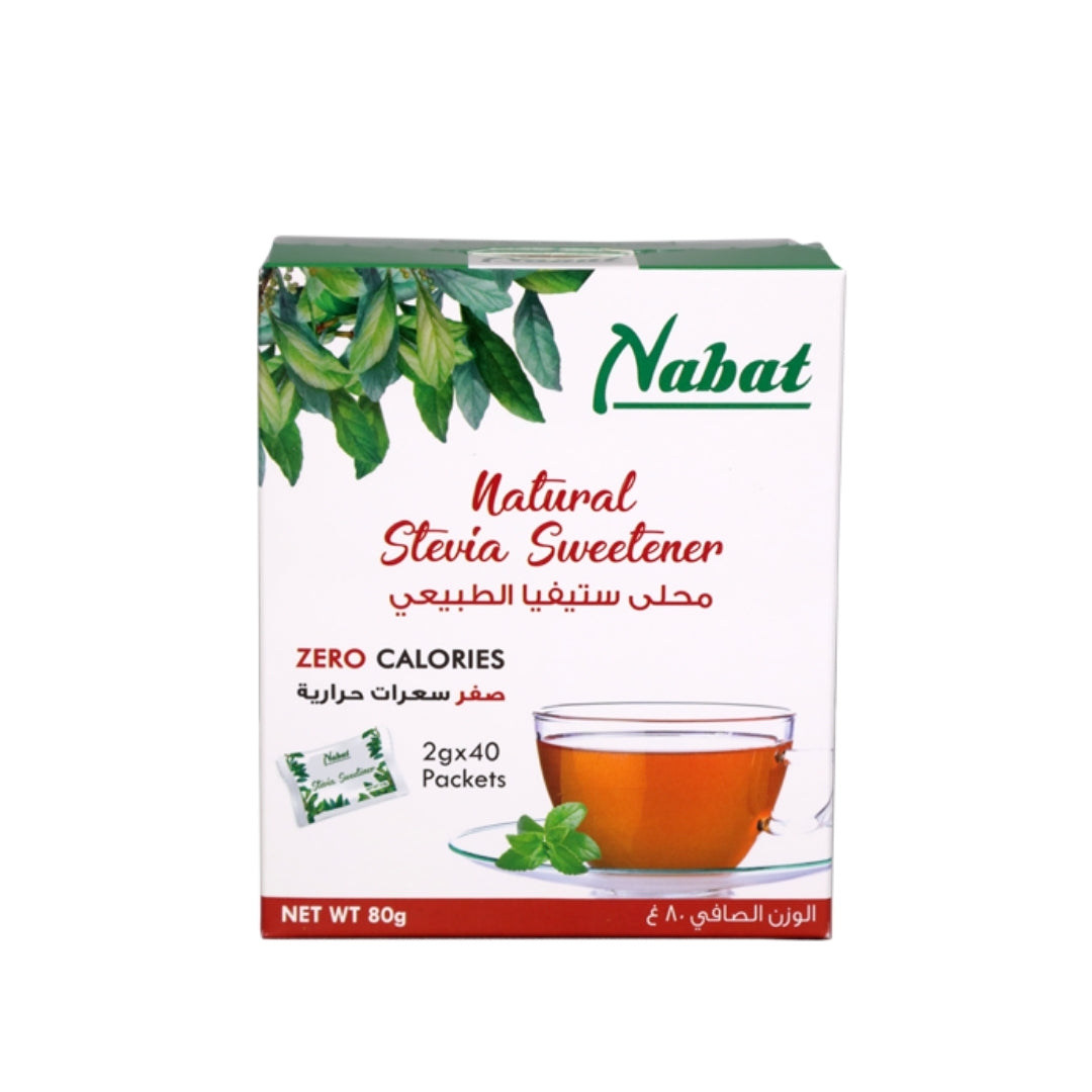 Nabat Natural Stevia Sweetener Packets – Healthy 961