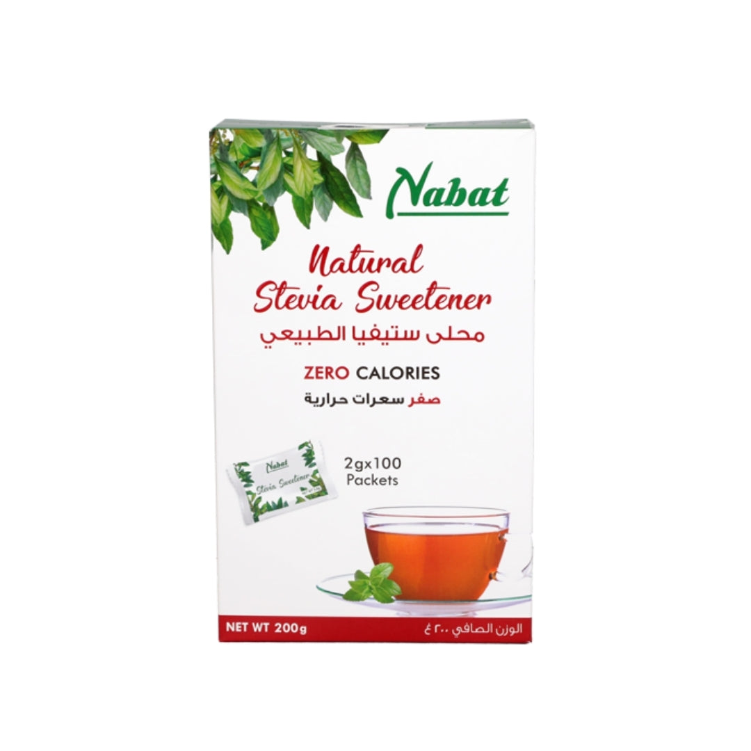 Nabat Natural Stevia Sweetener Packets – Healthy 961