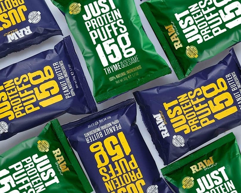 Raw Bites Thyme & Sesame Protein Puffs Case – Healthy 961